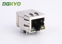 China Industrial Panel Mount Cat6 RJ45 Connector HR911102A with Internal Magnetics - 350µH OCL, -40°C to +85°C Temperature Range for sale