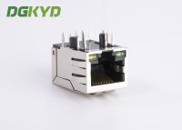 China Industrial Panel Mount Cat6 RJ45 Connector HR911102A with Internal Magnetics - 350µH OCL, -40°C to +85°C Temperature Range for sale