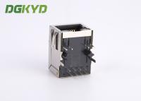 China Industrial Panel Mount Cat6 RJ45 Connector HR911102A with Internal Magnetics - 350µH OCL, -40°C to +85°C Temperature Range for sale