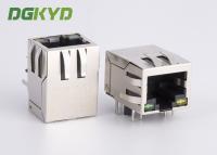 China Industrial Panel Mount Cat6 RJ45 Connector HR911102A with Internal Magnetics - 350µH OCL, -40°C to +85°C Temperature Range for sale