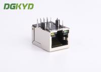 China Single Port PoE Ethernet RJ45 Modular Jack with Transformer - CAT5e, -40°C to +85°C Temperature Range, THT/SMT Mounting for sale