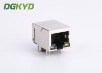 China Single Port PoE Ethernet RJ45 Modular Jack with Transformer - CAT5e, -40°C to +85°C Temperature Range, THT/SMT Mounting for sale