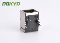 China Single Port PoE Ethernet RJ45 Modular Jack with Transformer - CAT5e, -40°C to +85°C Temperature Range, THT/SMT Mounting for sale