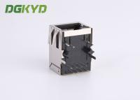 China Side Entry Shield PoE RJ45 Single Port Internal Magnetic Module HR911102A with -40°C to +85°C Temperature Range and 10GBASE-T Support for sale