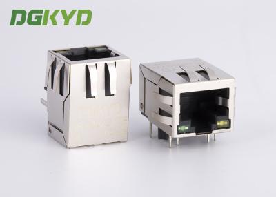 China Side Entry Shield PoE RJ45 Single Port Internal Magnetic Module HR911102A with -40°C to +85°C Temperature Range and 10GBASE-T Support for sale