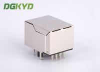 China 90 Degree Side Entry 100 Megabit RJ45 Connector with Integrated Magnetics - 140W PoE Single Port for sale