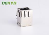 China RJ45 Magnetics Connector with Integrated Transformer for 100 Mbps Ethernet Networks - IEEE 802.3u Compliant Shielded Plug for sale