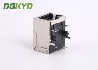 China 1x1 Tab Down 10 / 100 BASE Cat5e RJ45 Jack With Internal Transformer for sale