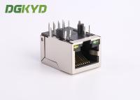 China 1x1 Tab Down 10 / 100 BASE Cat5e RJ45 Jack With Internal Transformer for sale
