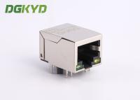 China 1x1 Tab Down 10 / 100 BASE Cat5e RJ45 Jack With Internal Transformer for sale