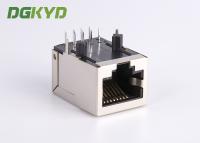 China 100 Megabit RJ45 Magnetics Modular Jack Single Port Connector 21.3mm Length 125V AC Rating for sale