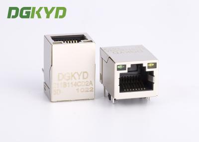 China WIFI PCB RJ45 Modular Jack with Magnetics and LEDs 90 Degree 1.5A 125V Network Connector for sale
