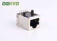 China Right Angle RJ45 Gigabit Network Connector with Integrated Transformer and Filter for 10/100/1000Mbps Applications for sale