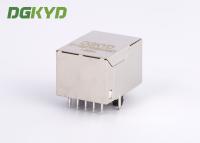 China Right Angle RJ45 Gigabit Network Connector with Integrated Transformer and Filter for 10/100/1000Mbps Applications for sale