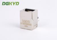China Right Angle RJ45 Gigabit Network Connector with Integrated Transformer and Filter for 10/100/1000Mbps Applications for sale