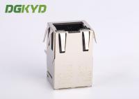 China Megabit Female RJ45 PCB Connector with Internal Magnetics -40°C to +85°C CAT5e Surface Mount for sale