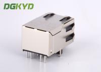 China Megabit Female RJ45 PCB Connector with Internal Magnetics -40°C to +85°C CAT5e Surface Mount for sale