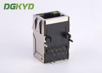 China Megabit Female RJ45 PCB Connector with Internal Magnetics -40°C to +85°C CAT5e Surface Mount for sale