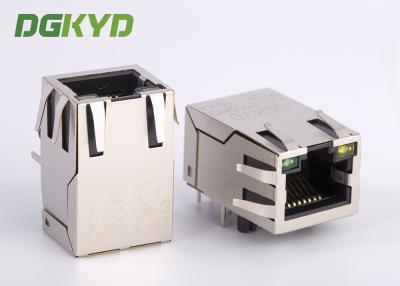 China Megabit Female RJ45 PCB Connector with Internal Magnetics -40°C to +85°C CAT5e Surface Mount for sale