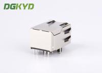 China Single Port Tab Up 100BASE Magnetic RJ45 Jack Module with LED Indicators -40℃ to +85℃ Operating Temperature for sale