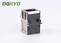 China Single Port Tab Up 100BASE Magnetic RJ45 Jack Module with LED Indicators -40℃ to +85℃ Operating Temperature for sale