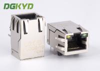 China Single Port Tab Up 100BASE Magnetic RJ45 Jack Module with LED Indicators -40℃ to +85℃ Operating Temperature for sale