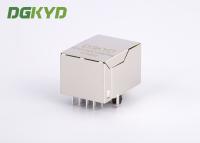 China Tab Up Shielded RJ45 Connector PCB Mount with Magnetics 8-Position 10/100/1000 BASE-T KRJ-H001WDNL for sale
