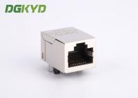 China Tab Up Shielded RJ45 Connector PCB Mount with Magnetics 8-Position 10/100/1000 BASE-T KRJ-H001WDNL for sale