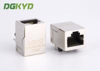 China Tab Up Shielded RJ45 Connector PCB Mount with Magnetics 8-Position 10/100/1000 BASE-T KRJ-H001WDNL for sale