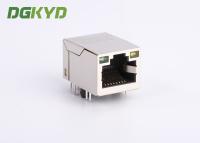 China KRJ-H009GYNL Gigabit RJ45 Keystone Module with LEDs - 1000 BASE-TX Speed, 6μ Gold Plating, Metal Shielded for sale