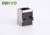 China KRJ-H009GYNL Gigabit RJ45 Keystone Module with LEDs - 1000 BASE-TX Speed, 6μ Gold Plating, Metal Shielded for sale