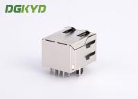 China 100 BASE LAN RJ45 Connector with Transformer - 0.35mm Gold Plated Contacts, UL94V-0 Rated for sale