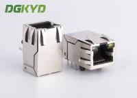 China WIFI RJ45 Single Port Connector with Integrated Transformer for Internet Camera - 25.4mm Length, 1500Vrms Isolation for sale
