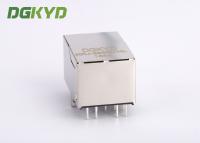 China Metal Shielded CAT6 RJ45 Connector 1000 Gigabit Modular Jack with 125V AC Rating and 800 Mating Cycles for sale