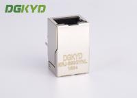 China Metal Shielded CAT6 RJ45 Connector 1000 Gigabit Modular Jack with 125V AC Rating and 800 Mating Cycles for sale