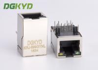 China Metal Shielded CAT6 RJ45 Connector 1000 Gigabit Modular Jack with 125V AC Rating and 800 Mating Cycles for sale