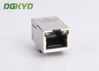 China Metal Shielded CAT6 RJ45 Connector 1000 Gigabit Modular Jack with 125V AC Rating and 800 Mating Cycles for sale