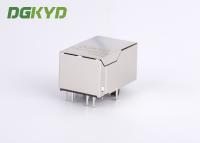 China Single Port RJ45 Modular Jack with Magnetics for CAT5/6 Networks - 10/100 BASE-T, 8 Position Connector for sale