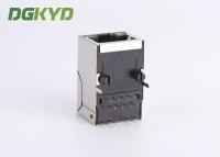China Single Port RJ45 Modular Jack with Magnetics for CAT5/6 Networks - 10/100 BASE-T, 8 Position Connector for sale