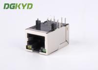 China Tab Up 100Mbps Network Connector RJ45 Single Port Female Jack for Computer Networking Applications for sale