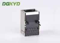 China Tab Up 100Mbps Network Connector RJ45 Single Port Female Jack for Computer Networking Applications for sale