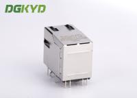 China CAT5E SFP RJ45 Connector with 100 BASE-T Transformer - 8 Position Stacked Jack with USB Interface for sale
