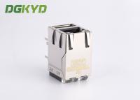 China Industrial Dual Deck USB RJ45 Connector Cat 5e with LED Indicators 1.5A 125VAC for sale