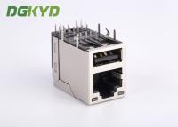 China KRJ-008QGYGWUSBNL Single Port CAT6 RJ45 Connector with USB - 29.0mm Length, 1500Vrms Isolation, 350μH OCL for sale