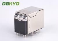 China KRJ-008QGYGWUSBNL Single Port CAT6 RJ45 Connector with USB - 29.0mm Length, 1500Vrms Isolation, 350μH OCL for sale