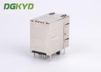 China Gigabit Ethernet RJ45 Connector 2 Port Cat6 Shielded Jack with Bicolor LEDs for sale