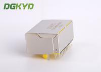 China CAT 6 Ganged 2 Port RJ45 Keystone Jack with Gigabit Ethernet Transformer Shielded for sale