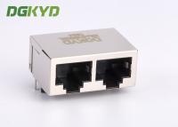China 100 Megabit Dual Port RJ45 Connector with Isolation Transformer - 21.3mm Length, 1500Vrms Isolation for IP Phone for sale