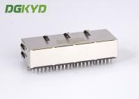 China KRJ-401QWNL Quad Port 1000Mb Gigabit RJ45 Connector Module 21.3mm Length 125V AC Rating for sale