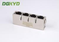China KRJ-401QWNL Quad Port 1000Mb Gigabit RJ45 Connector Module 21.3mm Length 125V AC Rating for sale